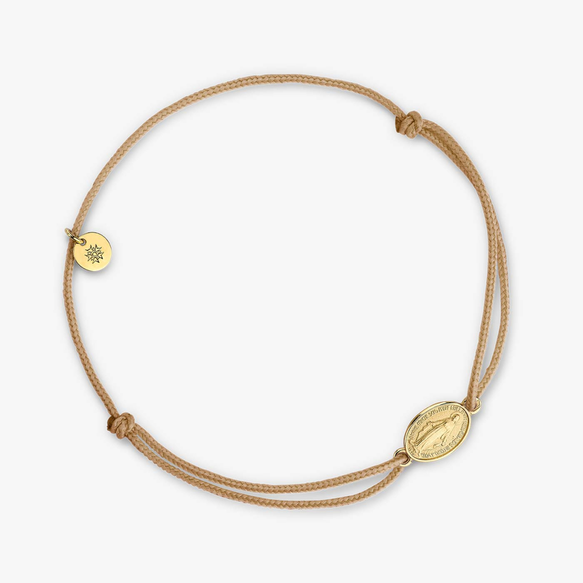 Bracelet cordon - Or Jaune Miraculeuse - Beige - Arthus Bertrand